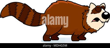 A cartoon illustration of a red panda howling Stock Vector Image & Art ...