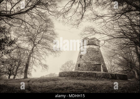 Old windmill at East Knoyle, Wiltshire, UK Stock Photo - Alamy
