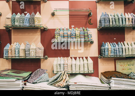 Kuma, the traditional decorated cap in Oman Stock Photo - Alamy