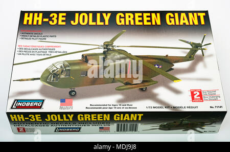 HH-3E Jolly Green Giant 1/72 scale model helicopter Stock Photo - Alamy