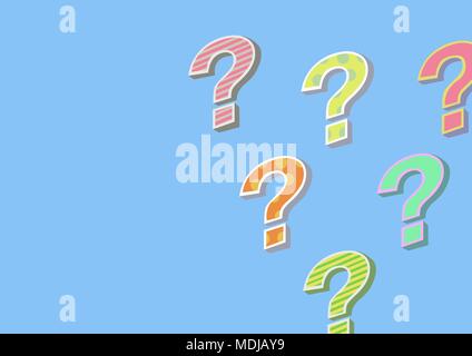 colorful funky question marks Stock Photo - Alamy