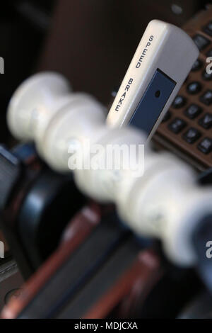 Speed Brake Handle on a Boeing 747-400 Flight Deck Stock Photo - Alamy