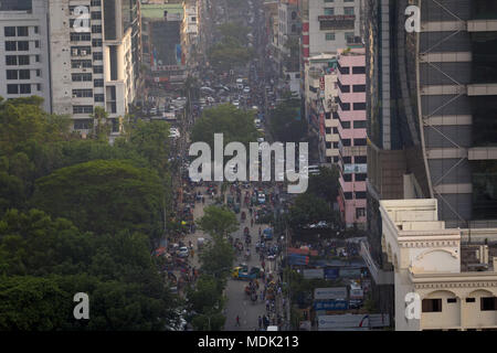 Aerial view of Mohakhali area in Dhaka city. Dhaka, Bangladesh Stock ...