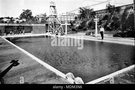 Ithaca swimming pool 1918 Stock Photo - Alamy