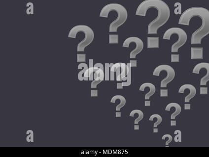 grey question marks Stock Photo - Alamy