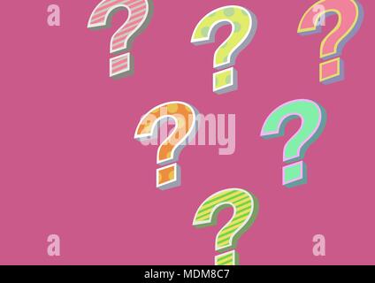 funky colorful question mark Stock Photo - Alamy