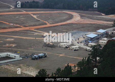 Aerial view of the South Carolina Army Aviation Support Facility at ...