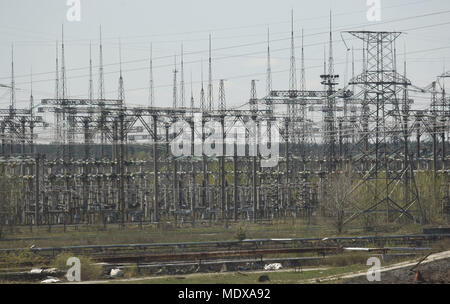 Kiev, Ukraine. 20th Apr, 2018. A view of the pumps for a reactor ...
