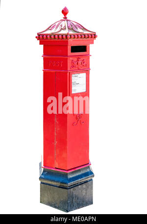 Victorian post box on the Old Post Office, Blackwell, Warwickshire ...