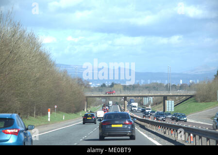 Views along the M77 motorway, Glasgow Stock Photo - Alamy