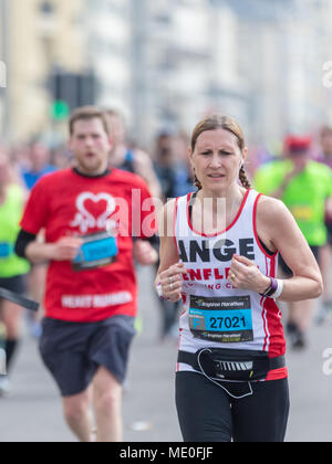 Brighton UK 15th April 2018 - Paper cups were used this year at the ...