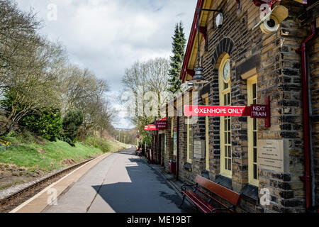 Haworth Station, heritage railway near Bradford, home of the famous ...