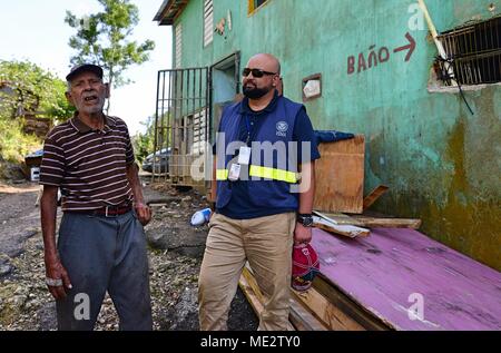 LARES, Puerto Rico, December 7, 2017 - One of FEMA's Disaster Survivor ...