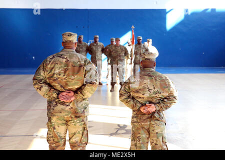 U.S. Army 1st Sgt. Corrie Moore, assigned to Headquarters and ...