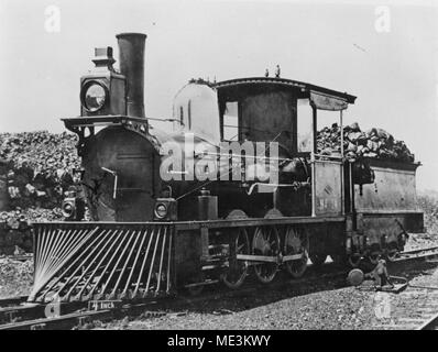 B12 Steam locomotive No. 14 on the Central Line, 1878 Stock Photo - Alamy