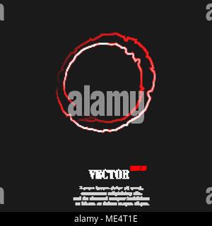 number zero icon symbol with effect of red neon. Vector illustration ...