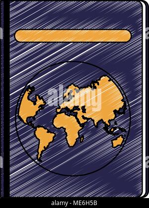 Passport identification document scribble Stock Vector Image & Art - Alamy