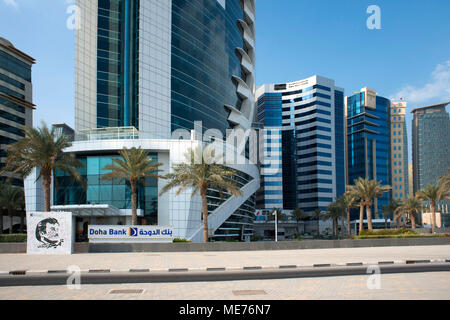 Commercial Bank of Qatar building in Doha, Qatar Stock Photo - Alamy