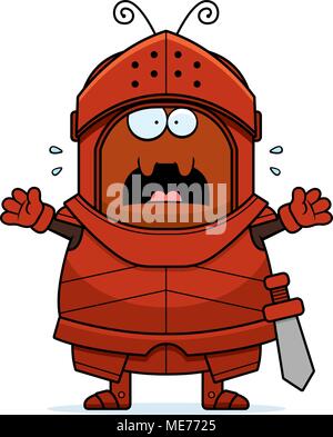 A cartoon illustration of a ant looking scared Stock Vector Image & Art ...