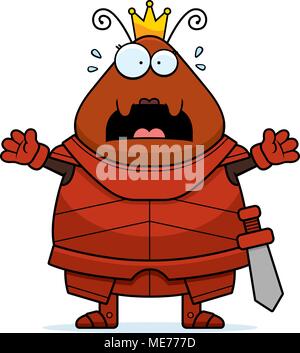 A cartoon illustration of a ant looking scared Stock Vector Image & Art ...