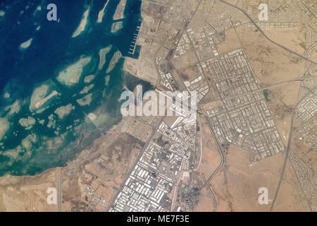 Aerial view of Jeddah, Saudi Arabia, during night Stock Photo - Alamy