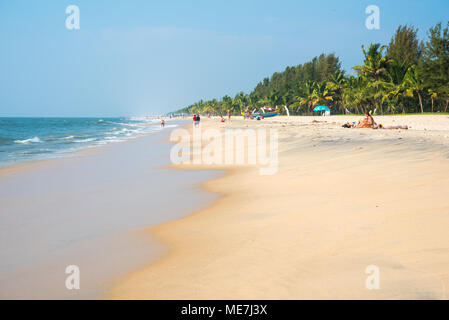 Marari Beach in December in Mararikulam, India. It is considered to be ...