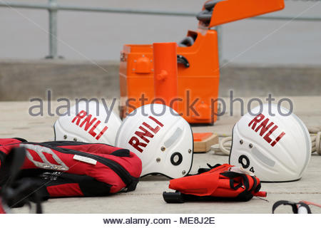 RNLI Safety Helmets Stock Photo: 99351031 - Alamy