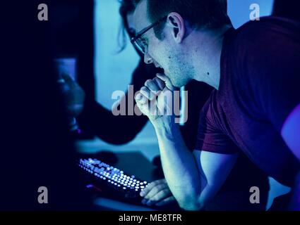 Programmers working on computer program Stock Photo - Alamy