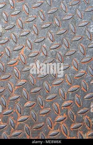 Heavy duty Durbar diamond plate metal floor Stock Photo - Alamy