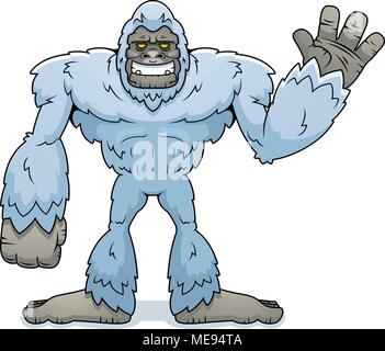 A cartoon illustration of a yeti waving Stock Vector Image & Art - Alamy