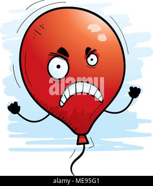 A cartoon illustration of a balloon looking angry Stock Vector Image ...