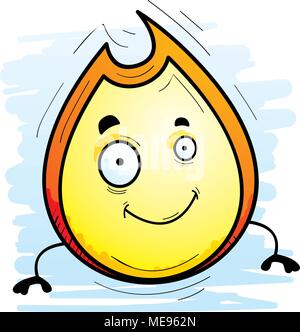A cartoon illustration of a flame smiling Stock Vector Image & Art - Alamy
