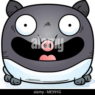 A cartoon illustration of a tapir smiling Stock Vector Image & Art - Alamy