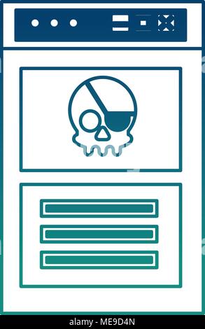 hacker hacked password color icon vector illustration Stock Vector ...