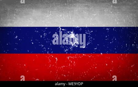 Flags Russia with broken glass texture. Vector Stock Vector Image & Art ...