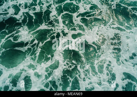 Sea wave foam texture. Marine aqua motion surface background. Outdoor ...