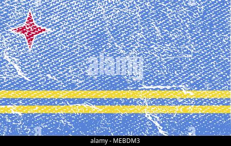 Flag of with old texture. Vector illustration Stock Vector Image & Art ...