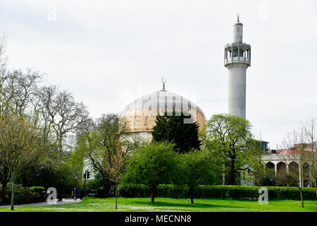 London Central Mosque seen from Regent's Park - London - England Stock ...