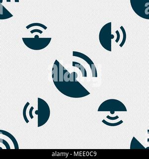 GPS icon. Flat modern. Seamless pattern on a gray background. Vector ...