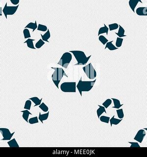 processing icon sign. Seamless pattern on a gray background. Vector ...