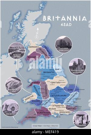 A new map has been created to show how Britain looked during the Roman ...