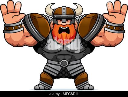 A cartoon illustration of a Viking looking scared Stock Vector Image ...