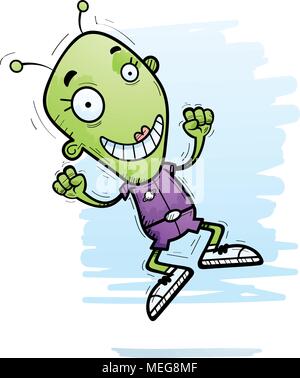 smiling alien girl cartoon Stock Vector Image & Art - Alamy