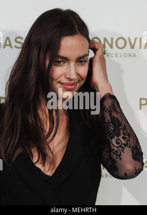 Irina Shayk during the presentation of the new Desigual Vintage ...