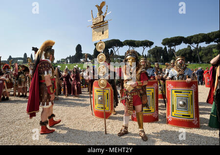 Rome Birthday Celebrations People dressed as ancient Roman centurions ...