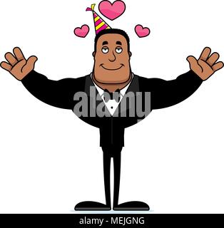 A cartoon partygoer ready to give a hug Stock Vector Image & Art - Alamy