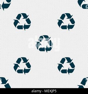 processing icon sign. Seamless abstract background with geometric ...