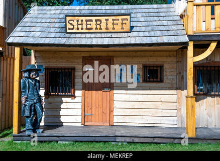 Old western sheriff's office building Stock Photo - Alamy