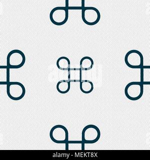 Keyboard Maestro icon. Seamless abstract background with geometric ...