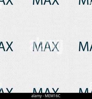 maximum sign icon. Seamless abstract background with geometric shapes ...